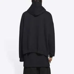 Balenciaga Est. 1917 College Logo Hoodie - Black