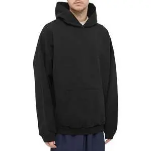 Balenciaga Back Logo Popover Hoodie - Black