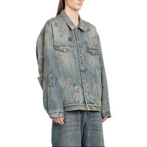 Balenciaga Graffiti Denim Jacket