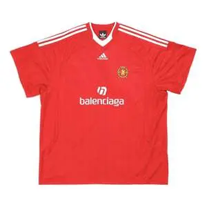 Balenciaga X Adidas Soccer Oversized T-shirt - Red