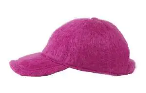 Gucci Mohair Baseball Hat With Double G 'fuchsia