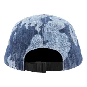 Supreme Flames Jacquard Denim Camp Cap