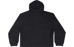 Balenciaga Wide Fit Hoodie - Black