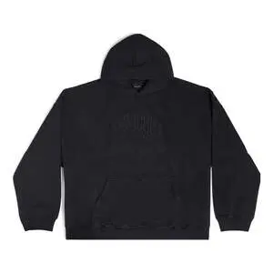 Balenciaga Wide Fit Hoodie - Black