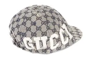 Gucci Gg Cotton Canvas Baseball Cap - Blue
