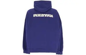 Balenciaga Wide Fit Hoodie With Logo Detail