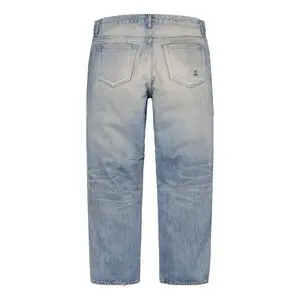 Supreme Distressed Loose Fit Selvedge Jeans