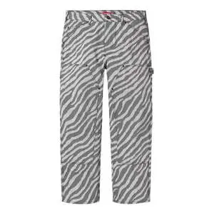Supreme Double Knee Painter Pant - White/black
