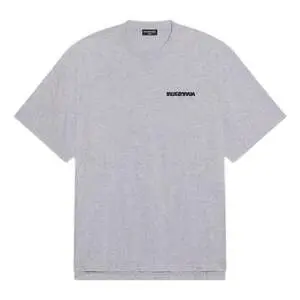 Balenciaga Turn Slit T-shirt 'grey Black - Grey/black