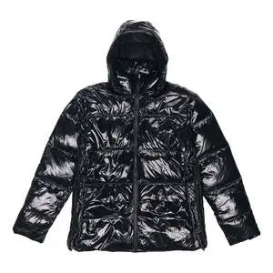 Adidas Glossy A-shape Down Puffer Jacket Asia Sizing - Black