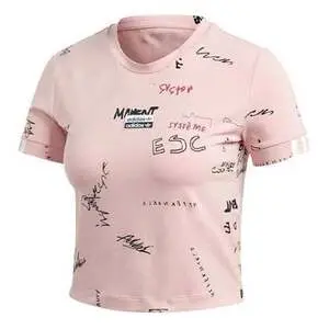 Adidas R.y.v. Printed T-shirt - Pink/black