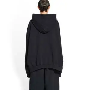 Balenciaga Oversized Popover Hoodie - Black/white