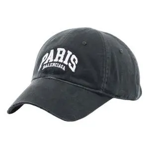 Balenciaga Cities Paris Cap - Black
