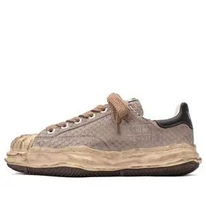 Mihara Yasuhiro Blakey Og Sole Distressed Leather Low - Brown