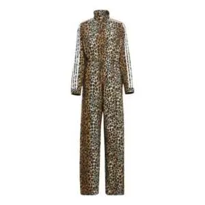 Adidas Leopard Print Jumpsuit - Yellow/white/black