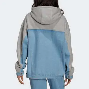 Adidas Denim Jacket Asia Sizing 'blue Grey