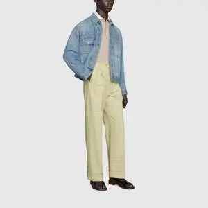 Gucci X Freya Hartas Animal Embroidered Denim Jacket