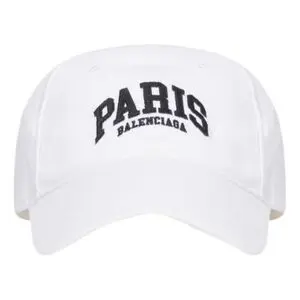 Balenciaga Logo Baseball Cap - White