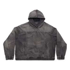 Balenciaga Pull-over Jacket Japanese Denim - Black