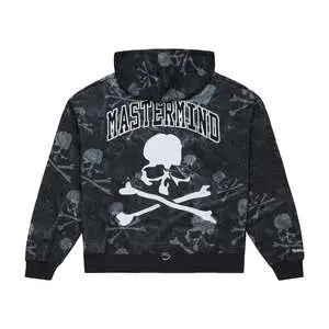 Mitchell & Ness X Mastermind Print Full-zip Hoodie Jacket