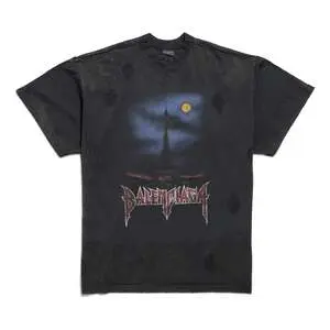 Balenciaga Moon Double Front T-shirt Oversized - Black