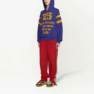 Gucci Military Cotton Drill Pants With Buckles - Red