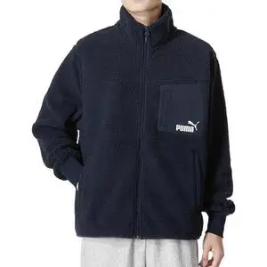PUMA Relaxed Sherpa Jacket - Navy