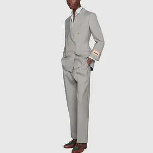 Gucci Sharkskin Wool Tailored Pants