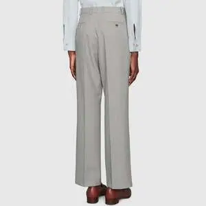 Gucci Sharkskin Wool Tailored Pants