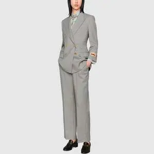 Gucci Sharkskin Wool Tailored Pants