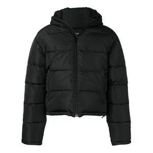 Balenciaga Small Logo Print Down Jacket - Black