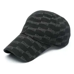 Balenciaga Bb Monogram Cap - Black/grey