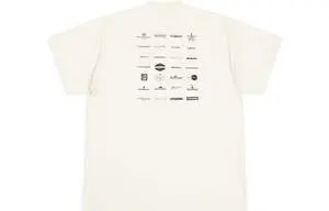 Balenciaga Archives Logos T-shirt - White