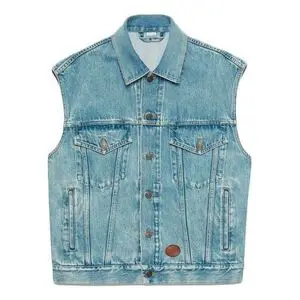 Gucci Stone-bleached Denim Vest - Blue
