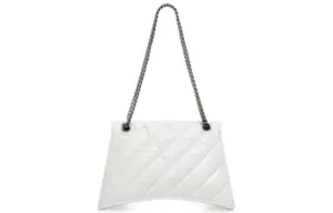 Balenciaga Crush Medium Chain Bag - Optic White