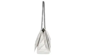 Balenciaga Crush Medium Chain Bag - Optic White