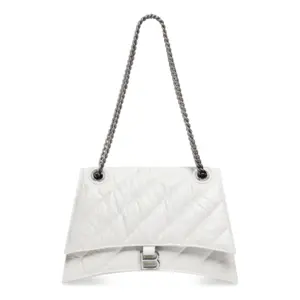 Balenciaga Crush Medium Chain Bag - Optic White