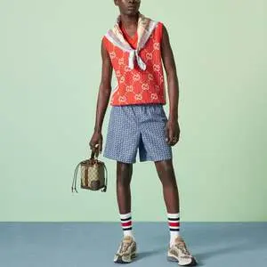 Gucci Interlocking G Print Nylon Swim Shorts