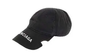 Balenciaga Hat Notch Logo Visor Cap