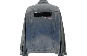 Balenciaga Bleached-effect Button-up Denim Jacket
