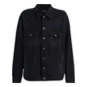 Balenciaga Bb Be Different Oversized Denim Jacket - Black