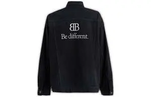 Balenciaga Bb Be Different Oversized Denim Jacket
