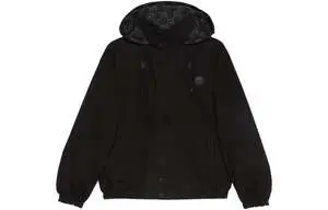 Gucci Reversible Gg Ripstop Nylon Jacket 'black Grey