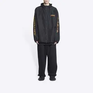 Balenciaga Metallica Hooded Windbreaker Jacket