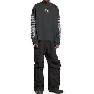 Balenciaga Bb Sleeve Crewneck Sweater