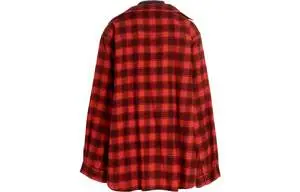 Balenciaga Trompe L'oeil Checked Shirt And T-shirt 'red Navy