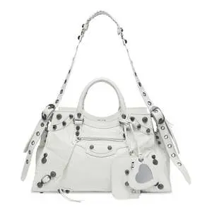 Balenciaga Neo Cagole City Handbag - White