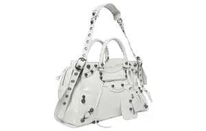 Balenciaga Neo Cagole City Handbag - White