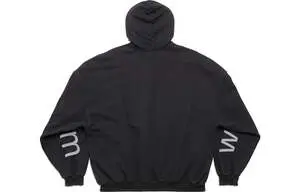 Balenciaga Logo Print Popover Hoodie