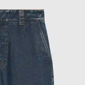 Gucci Denim Trousers With Label